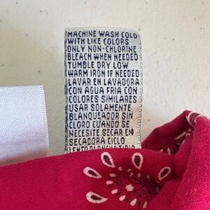 bill blass | Tops | Bill Blass Jeans Red Bandana Print Buttonup Shirt ...